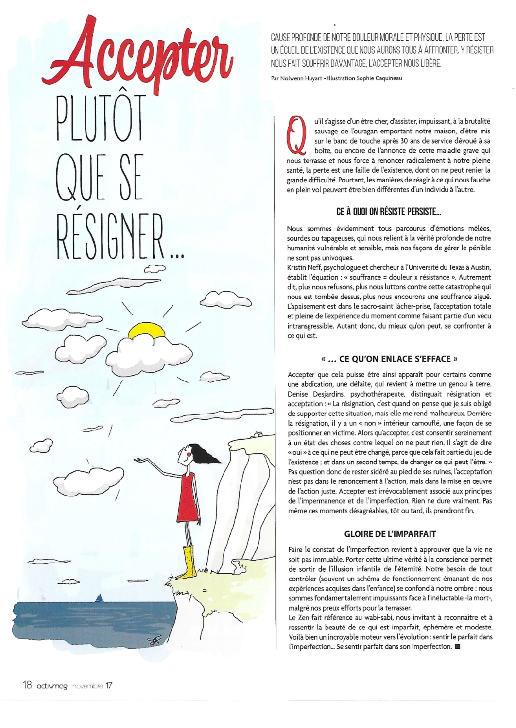 Plutôt que se résigner ... - Nolwenn Huyart